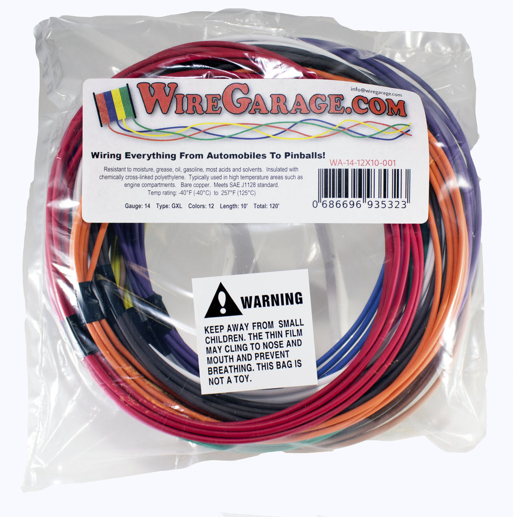 14 Gauge GXL Multi-Pack - 10' Each of 12 Colors (120' Total ...